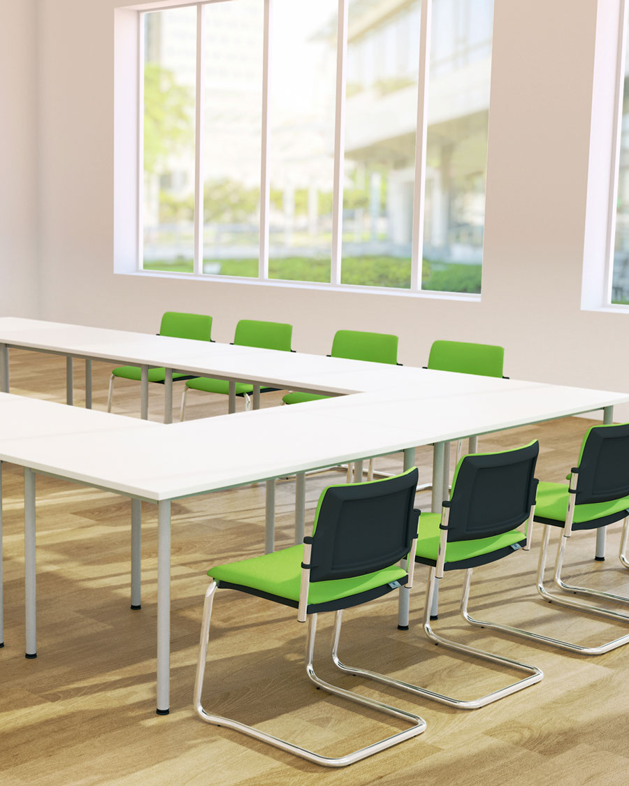 Durable Conference Table - Trapezoidal